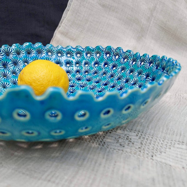 Ceramic Fruit Bowl - Etsy