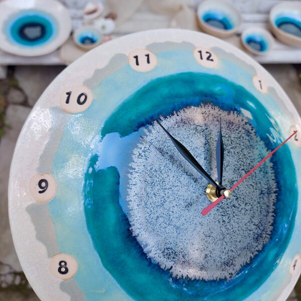 Turquoise Clock - Etsy