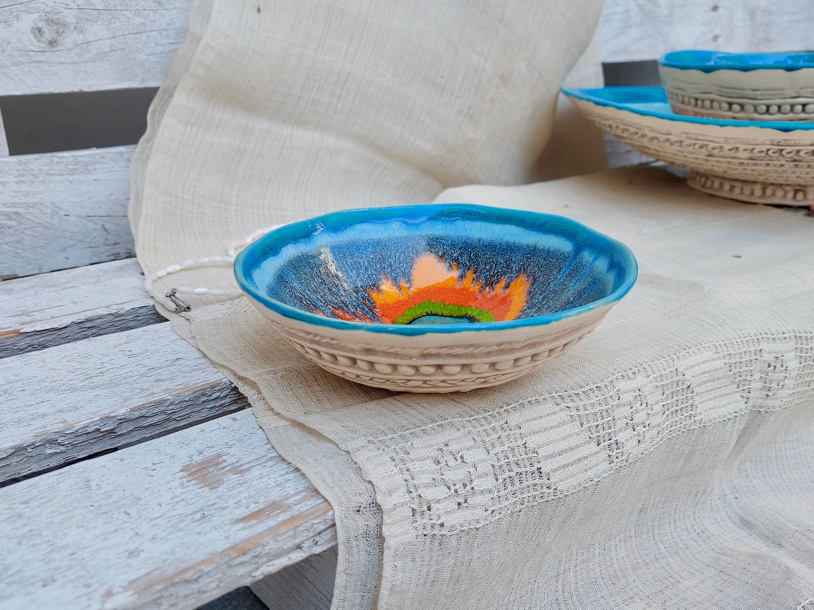 Ceramic Tapas Plate Handmade Unique Bowl Home Decor Fruits - Etsy