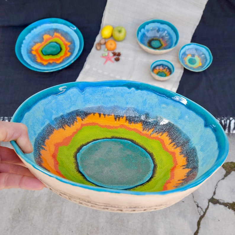 Art Ceramic Fruit Bowl Home Decor Modern Ceramic Bowl - Etsy