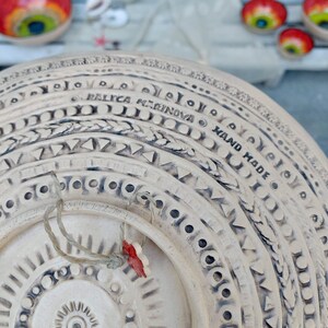 Red Wall Plate, Christmas Home Decor, Wall Ceramic, Unique Pottery ...