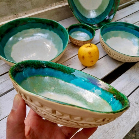 Ceramic Tapas Plate Handmade Unique Bowl Home Decor Fruits | Etsy