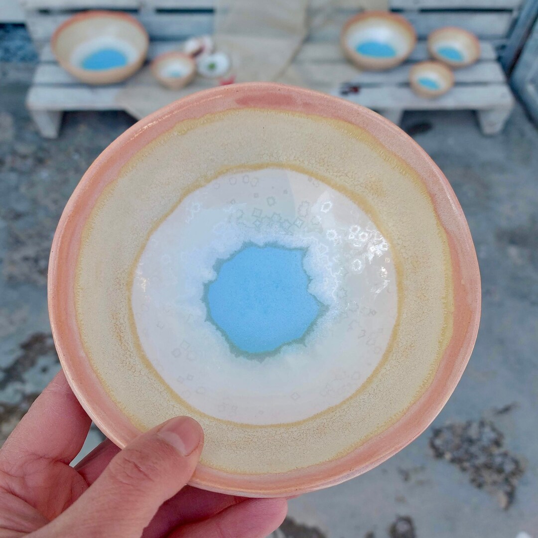 Small Ceramic Bowl, Colourful Plate, Candle Holders, Pottery Plate ...