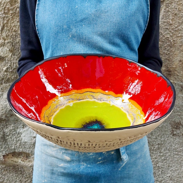 Large Ceramic Bowl - Etsy