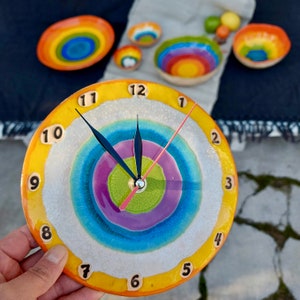 Handmade Ceramic Clock Unique Pottery Clock Gift Home - Etsy