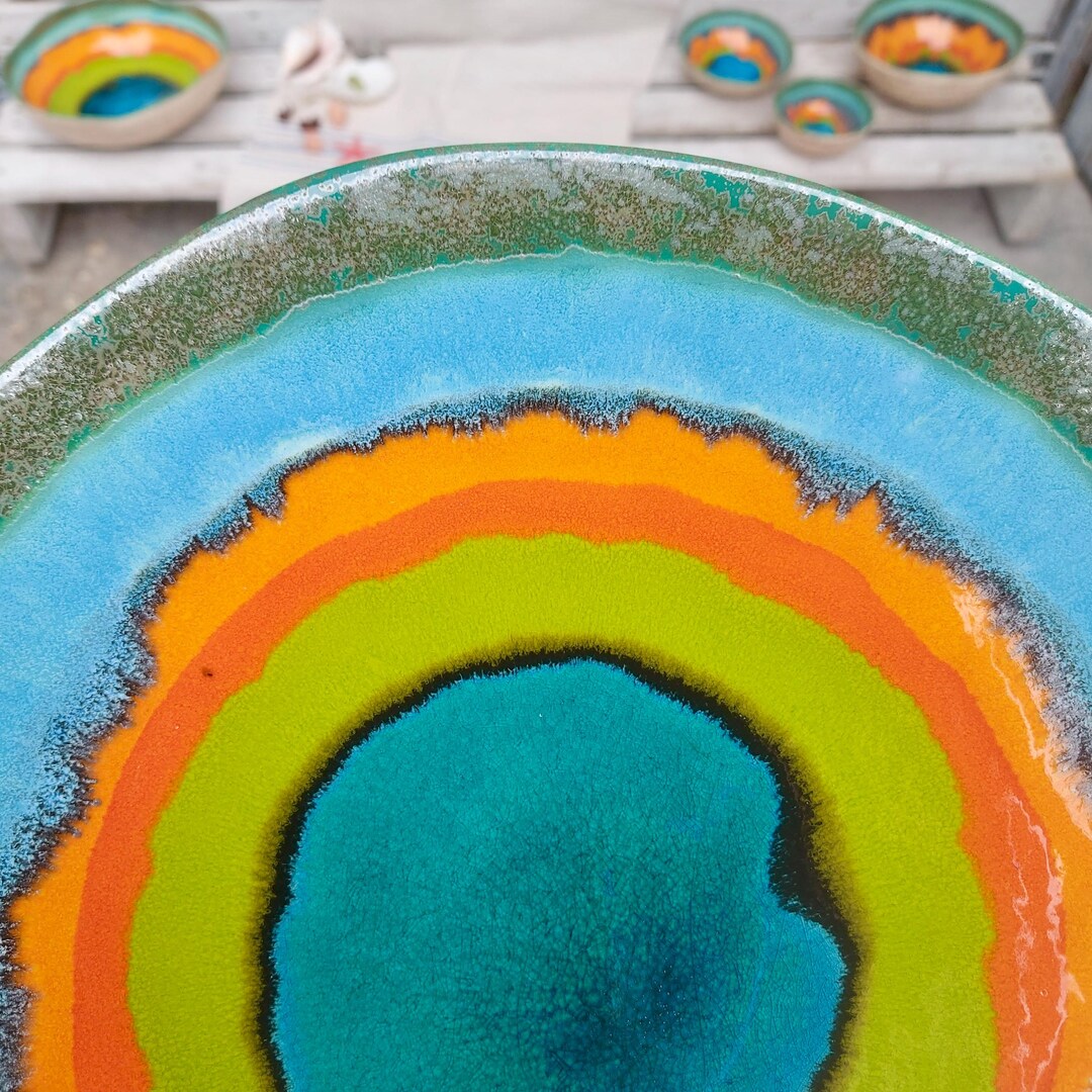 Modern Handmade Plate, Functional Ceramic, Large Pottery Plate, Ceramic ...