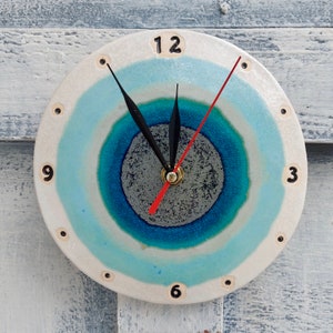 Ceramic Clock Unique Art Clock Ceramic Wall Clock Handmade - Etsy