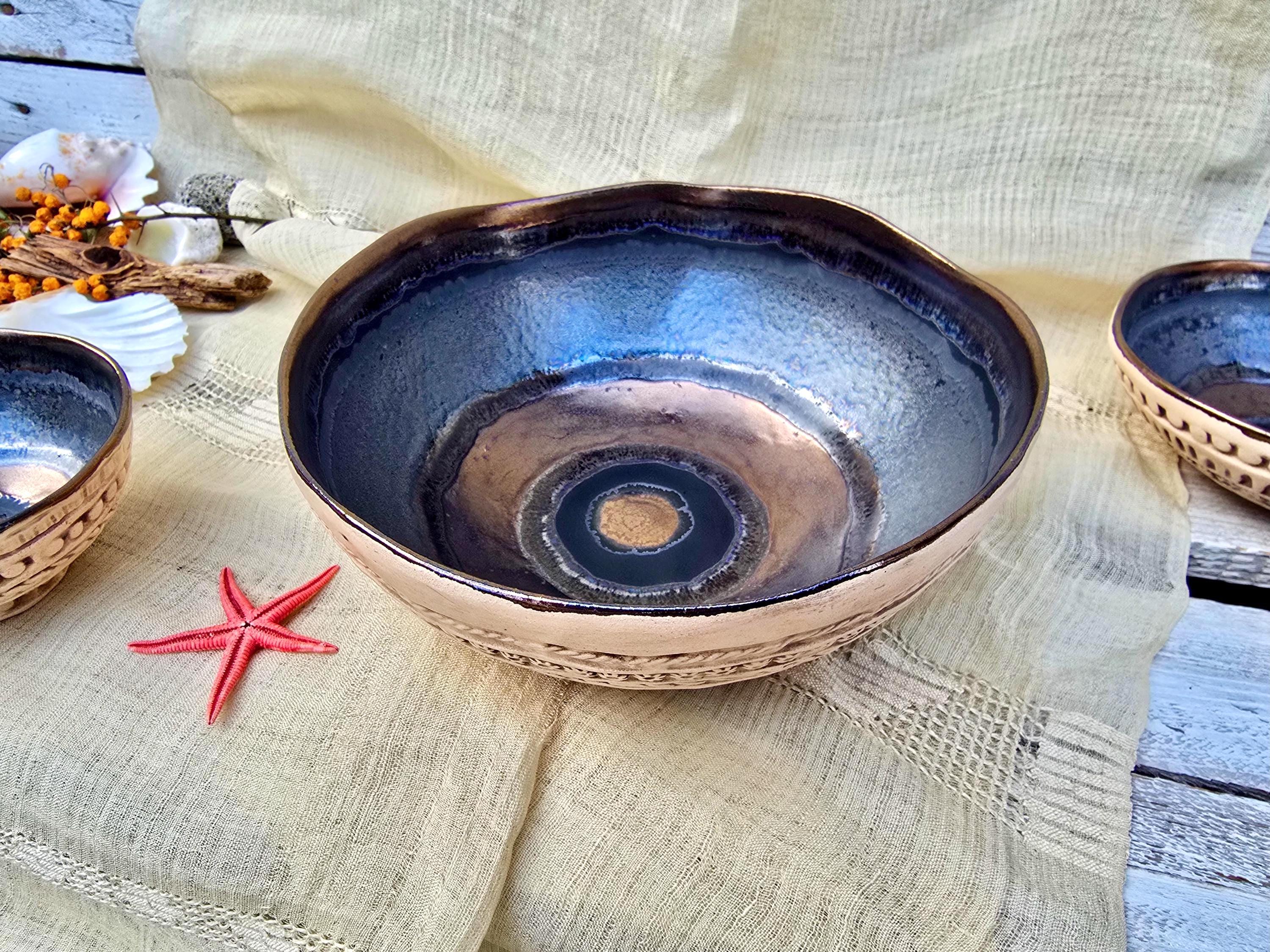 Handmade Ceramic Bowl – Dark Modern Art Accent, the Moon Collection - Etsy