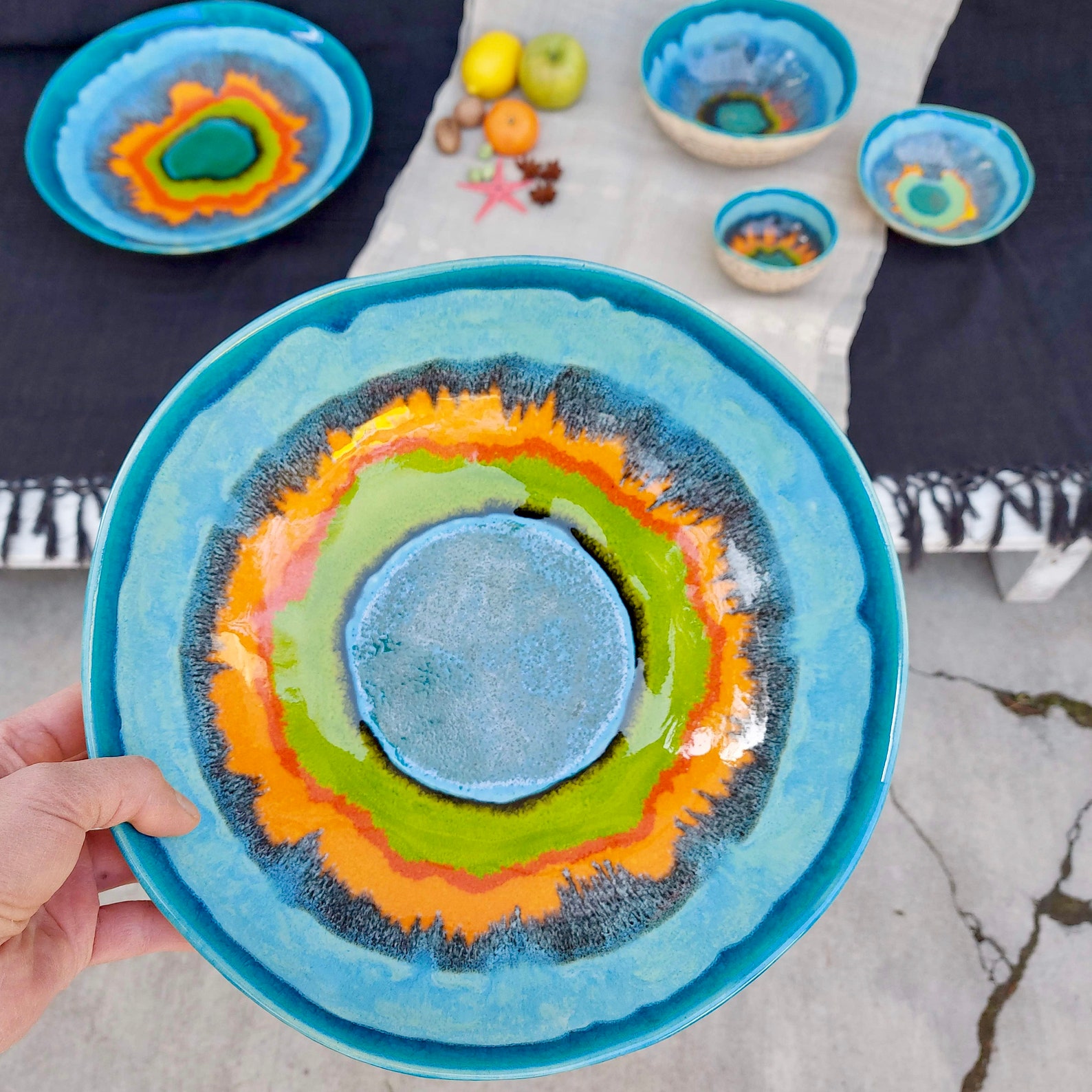 Art Ceramic Fruit Bowl Home Decor Modern Ceramic Bowl - Etsy