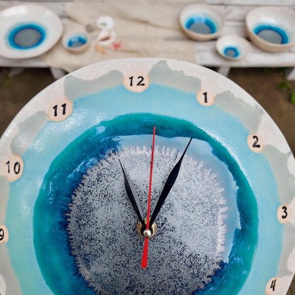 Turquoise Clock - Etsy