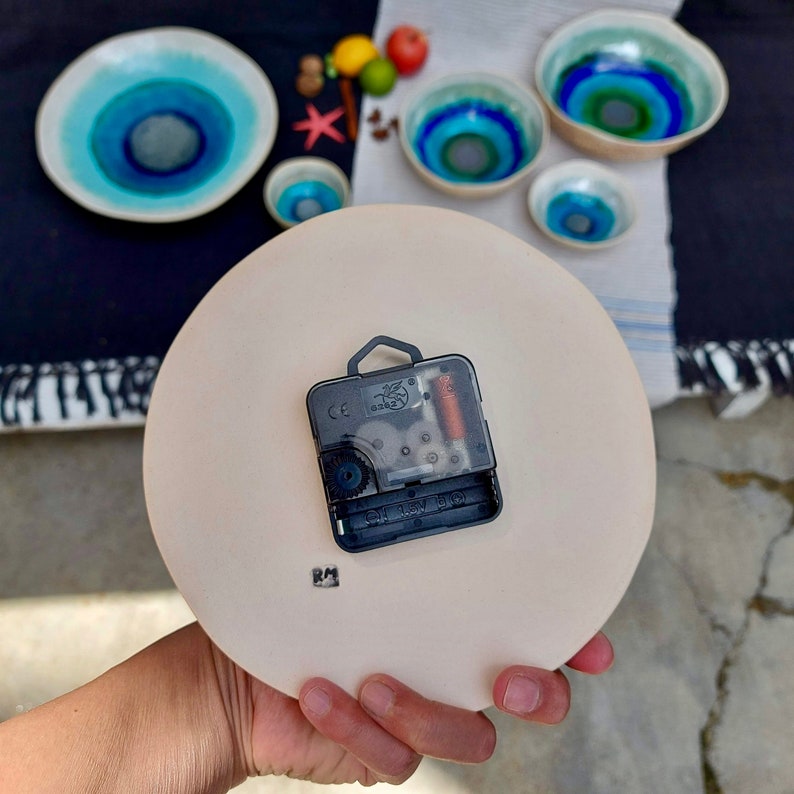Clock Gift Unique Clock Ceramic Clock Hand Made Pottery - Etsy