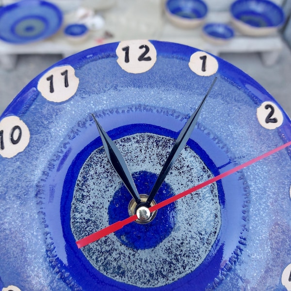 Ceramic Plate Clock - Etsy UK