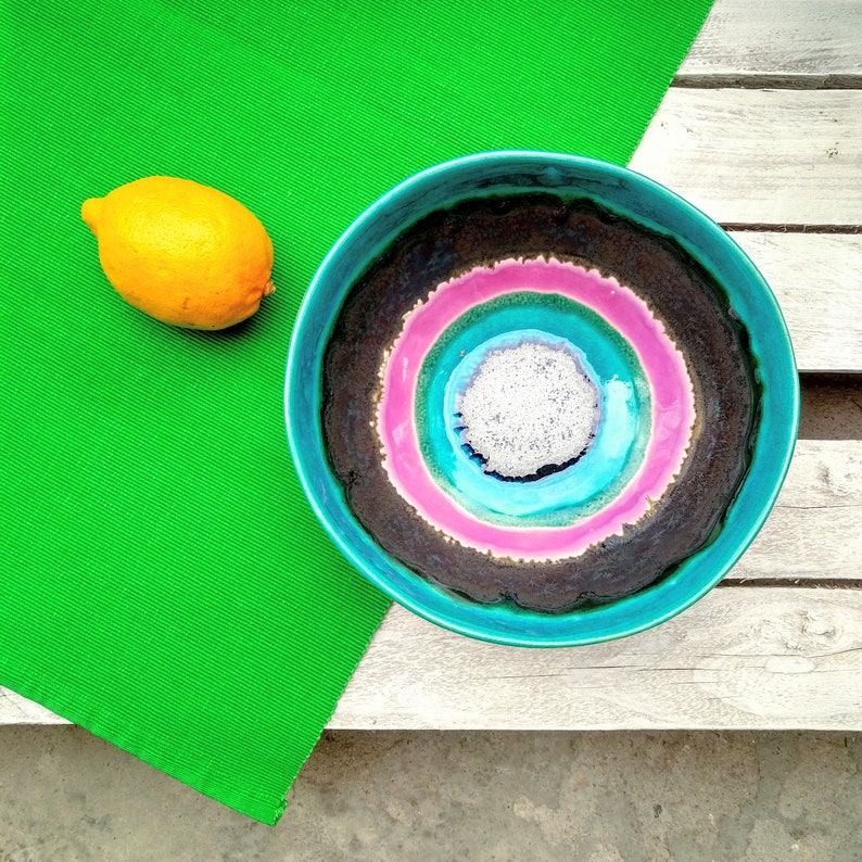 Colourful Bowl Ceramic Art Ceramic Bowl Modern Pottery | Etsy