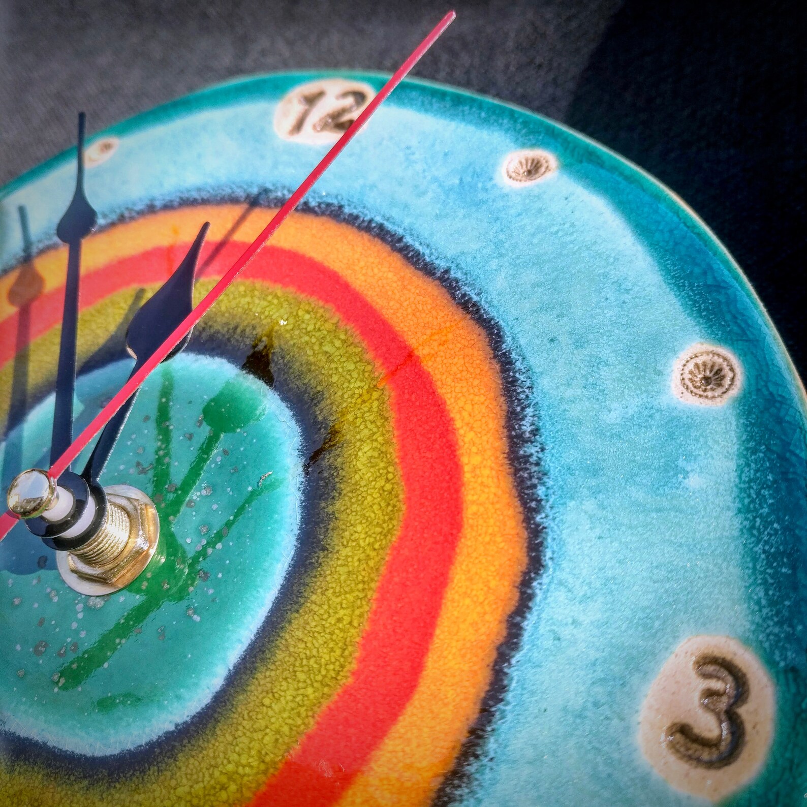 Clock Gift Unique Clock Ceramic Clock Hand Made Pottery | Etsy