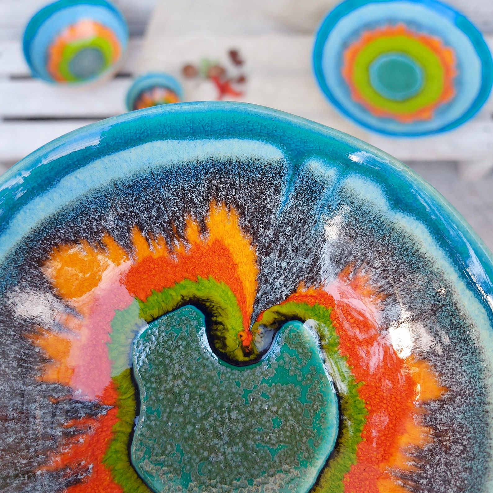 Ceramic Tapas Plate Handmade Unique Bowl Home Decor Fruits - Etsy