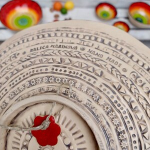 Red Wall Plate Christmas Home Decor Wall Ceramic Unique - Etsy