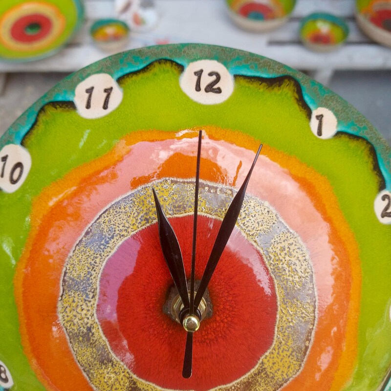 Ceramic Clock - Etsy