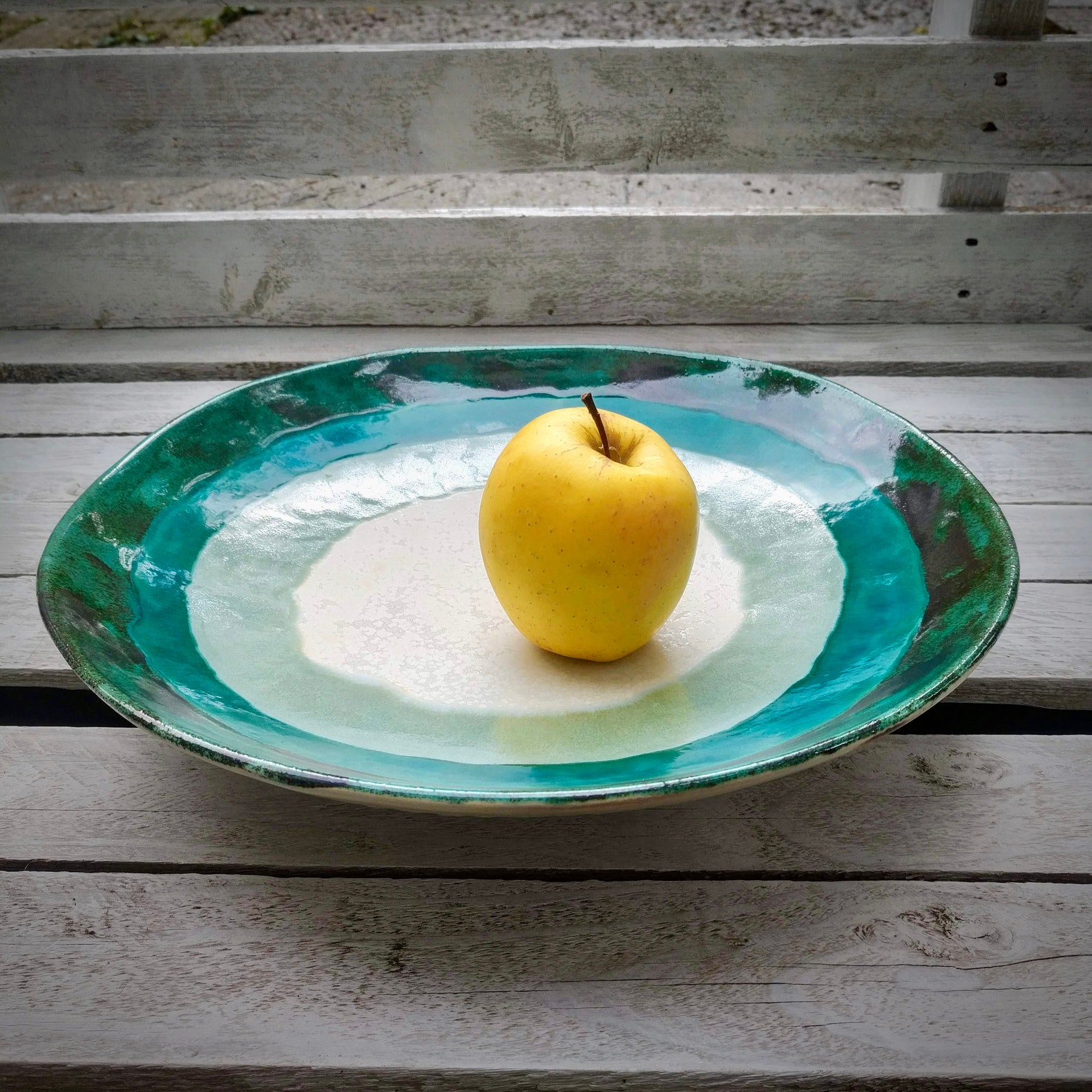 Modern Ceramic Plate Ceramic Fruit Bowl Handmade Plate Wall - Etsy