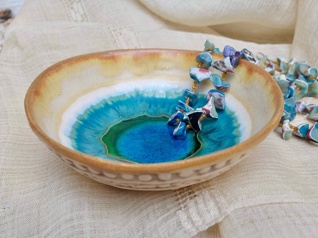 Colorful Plate Ceramic Tapas Plate Handmade Unique Bowl - Etsy