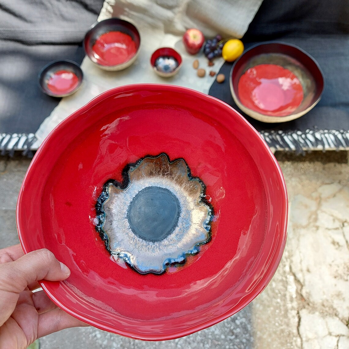 Ceramic Fruit Bowl Home Decor Handmade Pottery Modern | Etsy