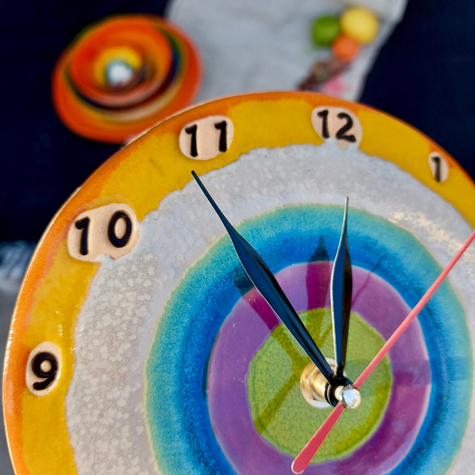 Handmade Ceramic Clock Unique Pottery Clock Gift Home - Etsy