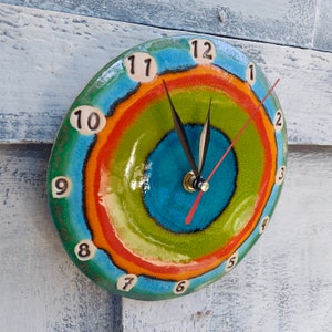 Ceramic Wall Clock Ceramic Home Decor Unique Pottery Gift - Etsy