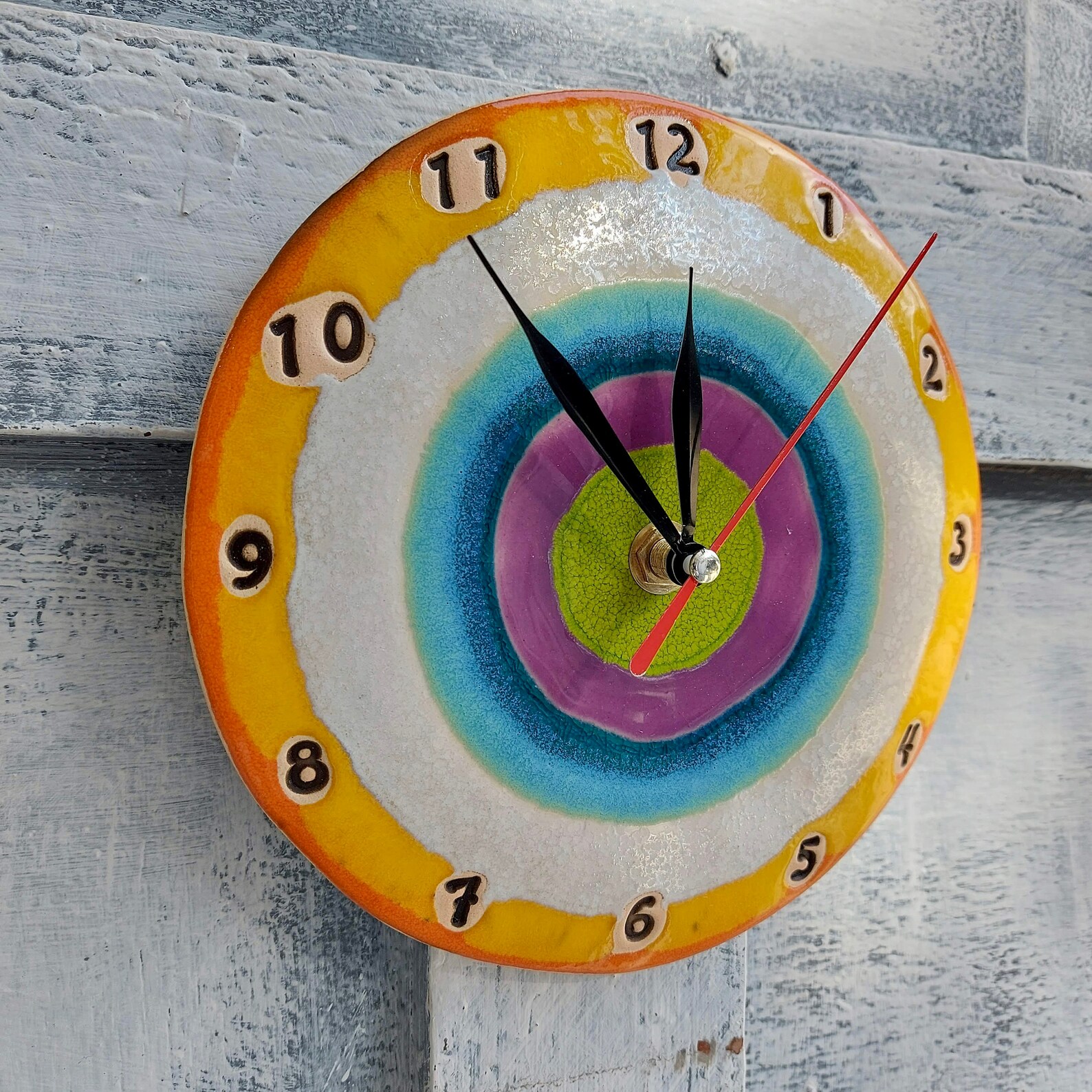 Handmade Ceramic Clock Unique Pottery Clock Gift Home - Etsy