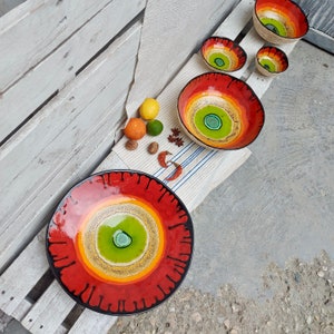 Red Wall Plate Christmas Home Decor Wall Ceramic Unique - Etsy