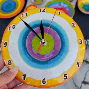 Handmade Ceramic Clock Unique Pottery Clock Gift Home - Etsy