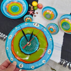 Ceramic Wall Clock Ceramic Home Decor Unique Pottery Gift - Etsy