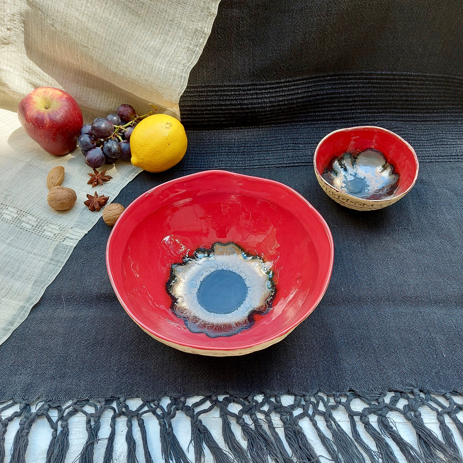 Ceramic Fruit Bowl Home Decor Handmade Pottery Modern | Etsy