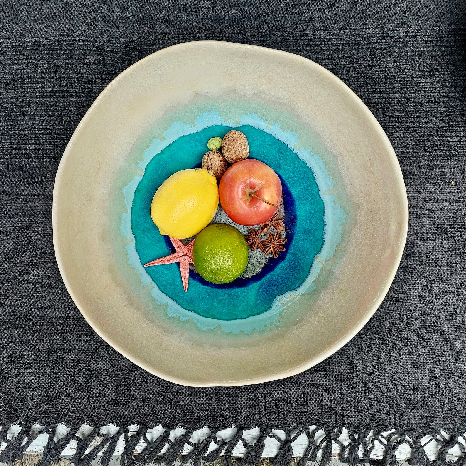 Ceramic Large Bowl Handmade Fruit Bowl Gift for Home - Etsy