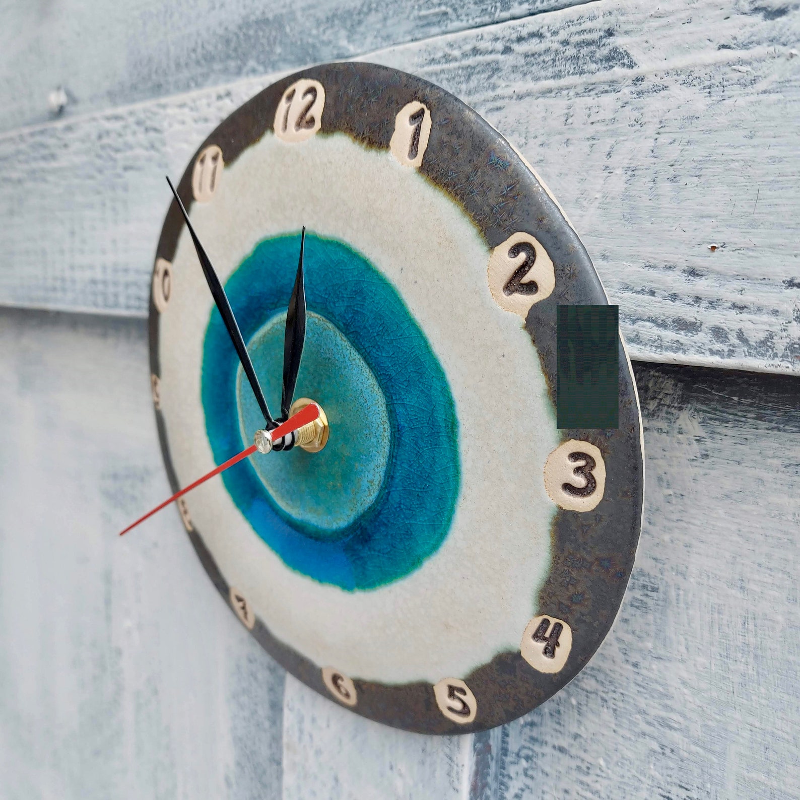 Unique Ceramic Clock Hand Made Pottery Clock Gift Home | Etsy
