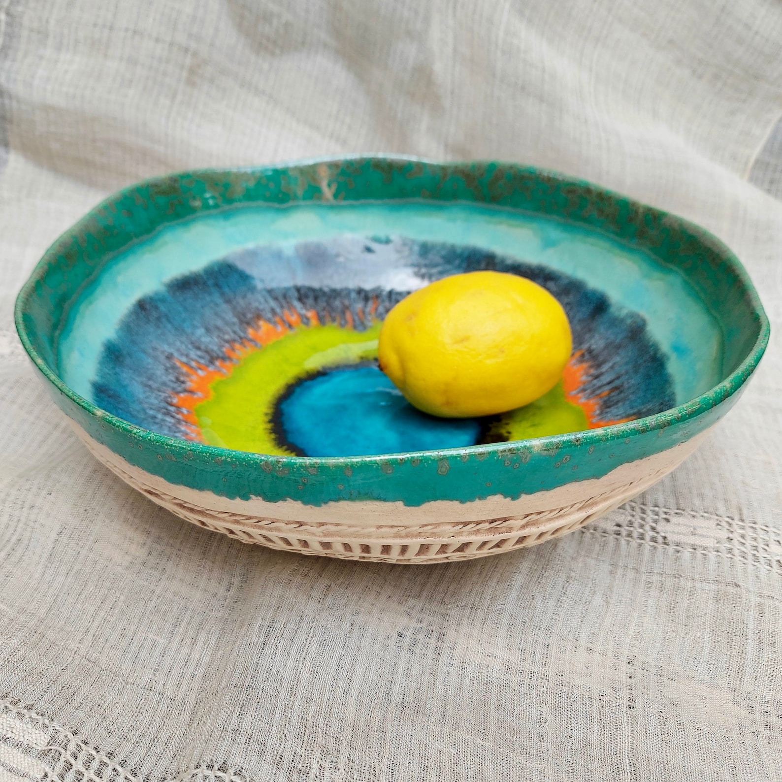 Fruit Bowl Ceramic Bowl Handmade Pottery Gift For Her | Etsy