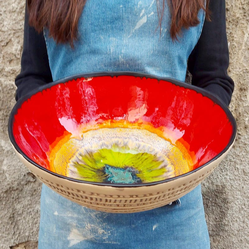 Large Ceramic Bowl - Etsy