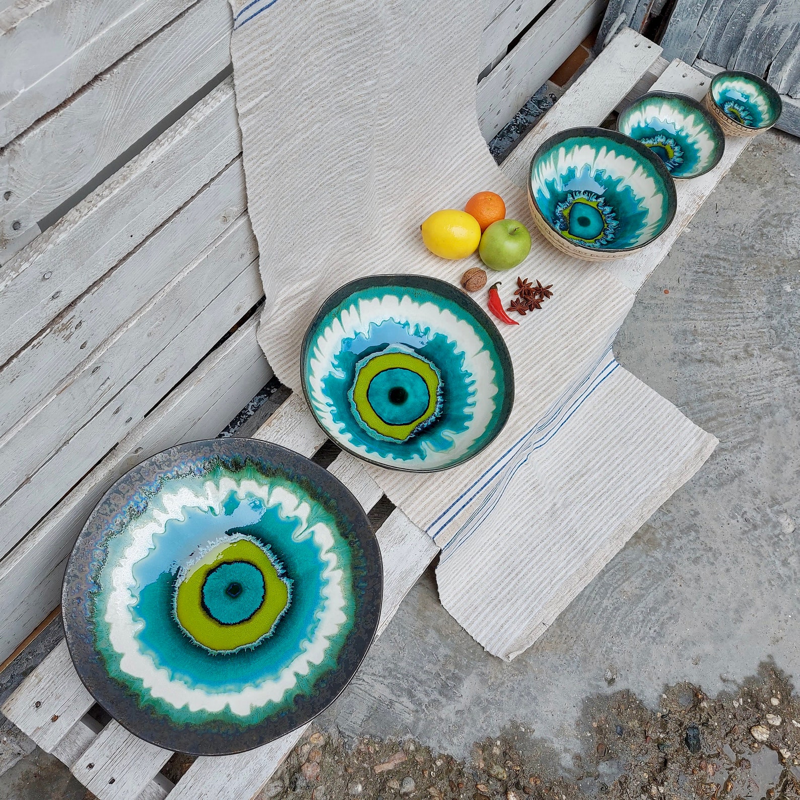 Large Ceramic Plate Wall Pottery Housewarming Gifts Unique - Etsy