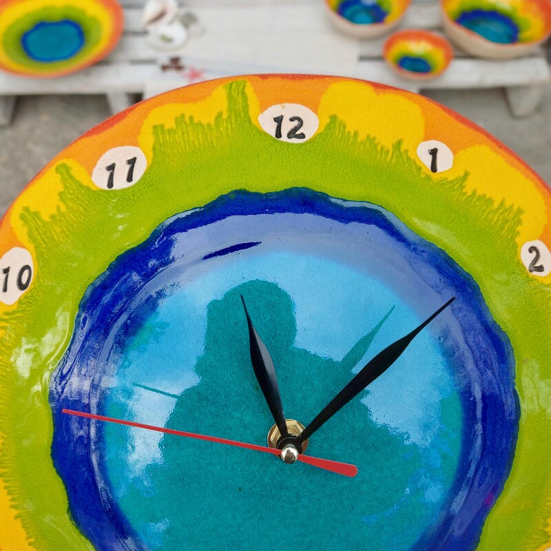 Ceramic Clock - Etsy