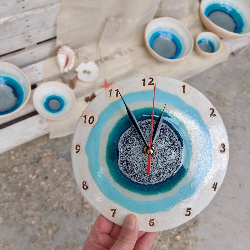 Ceramic Clock - Etsy