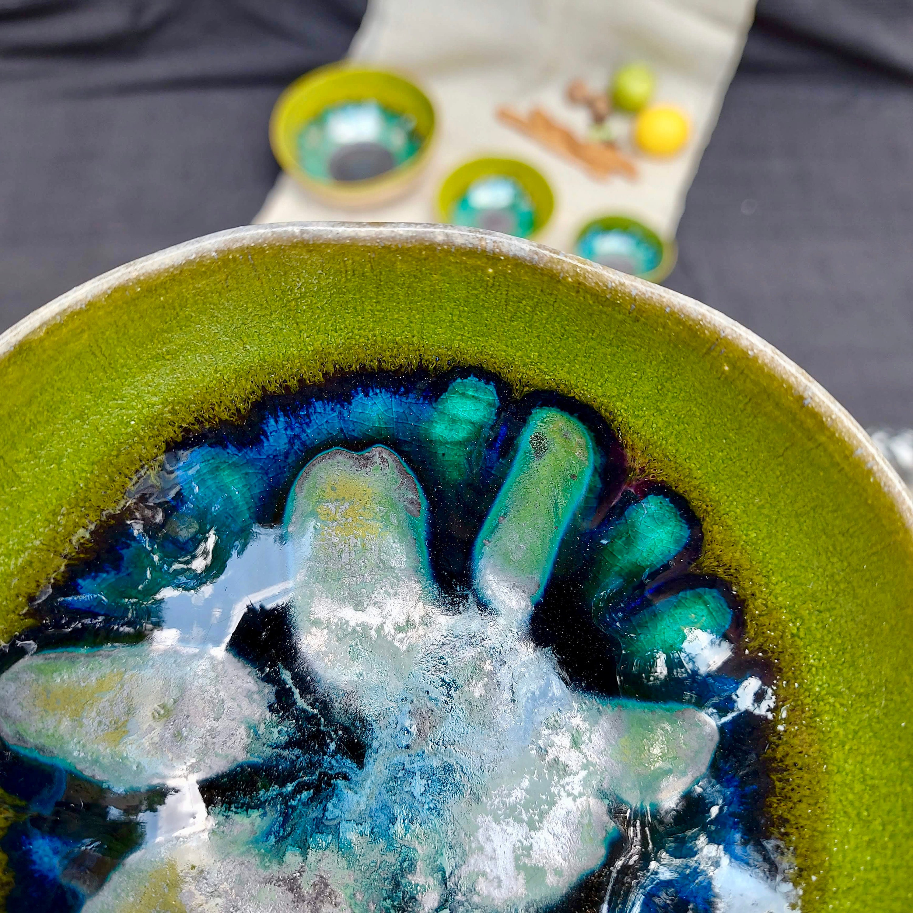 Colorful Plate Ceramic Tapas Plate Handmade Unique Bowl | Etsy