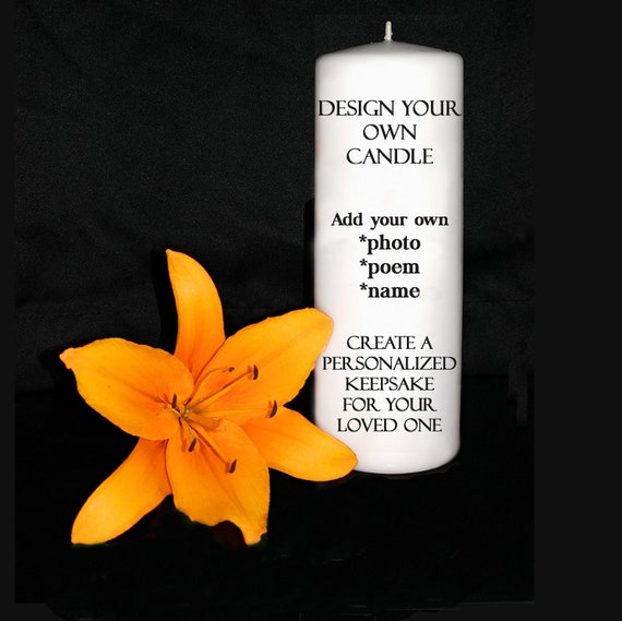 Design Your Own Personalized Photo Candle - Etsy