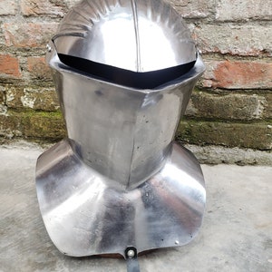 Medieval German Helmet Frog Mouth Knight Helmet Wearable Cosply Armor ...