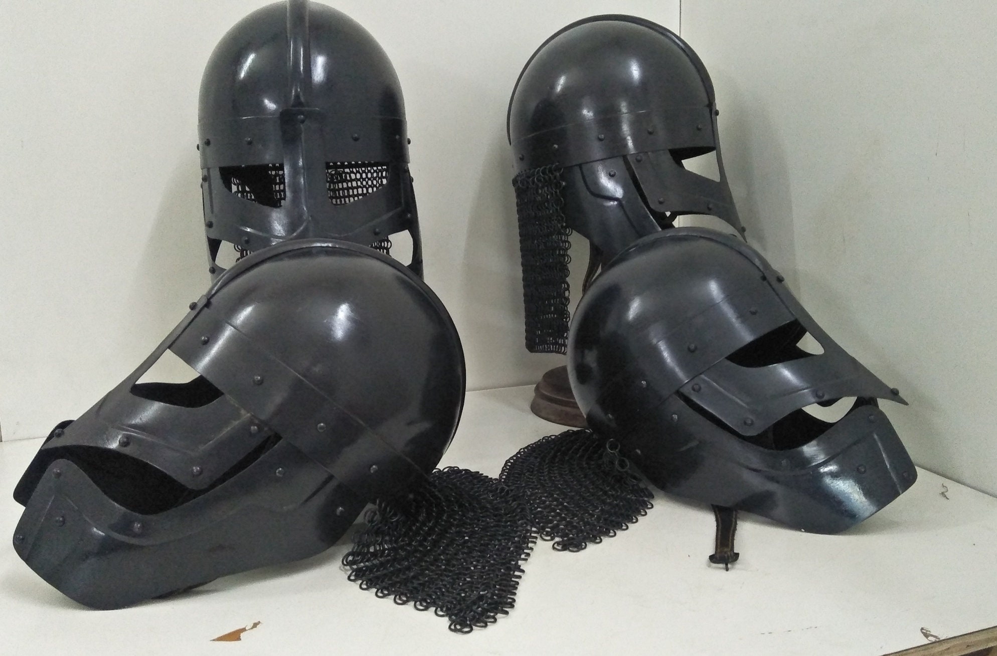 Medieval Raven Steel Knight Armor Replica Renaissance Helmet for ...