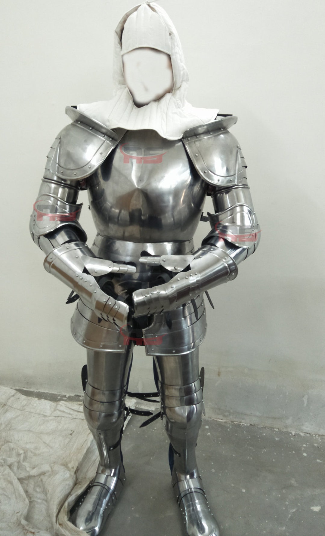 Medieval Armor Suit Wearable With Helmet Padding and Gambeson ,set for ...