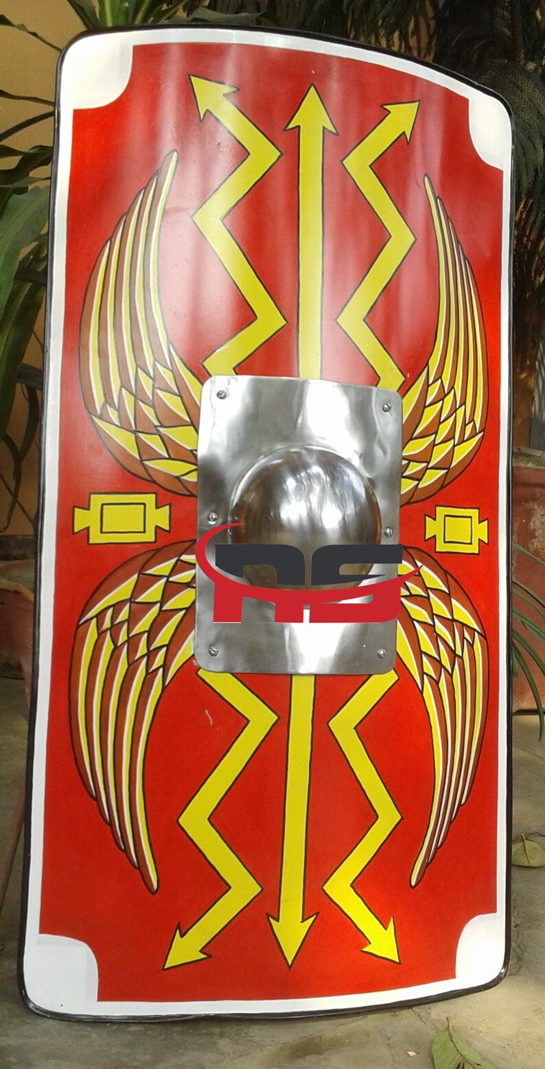 Medieval Roman Scutum Legionnaire Shield Metal and Wooden With Steel ...