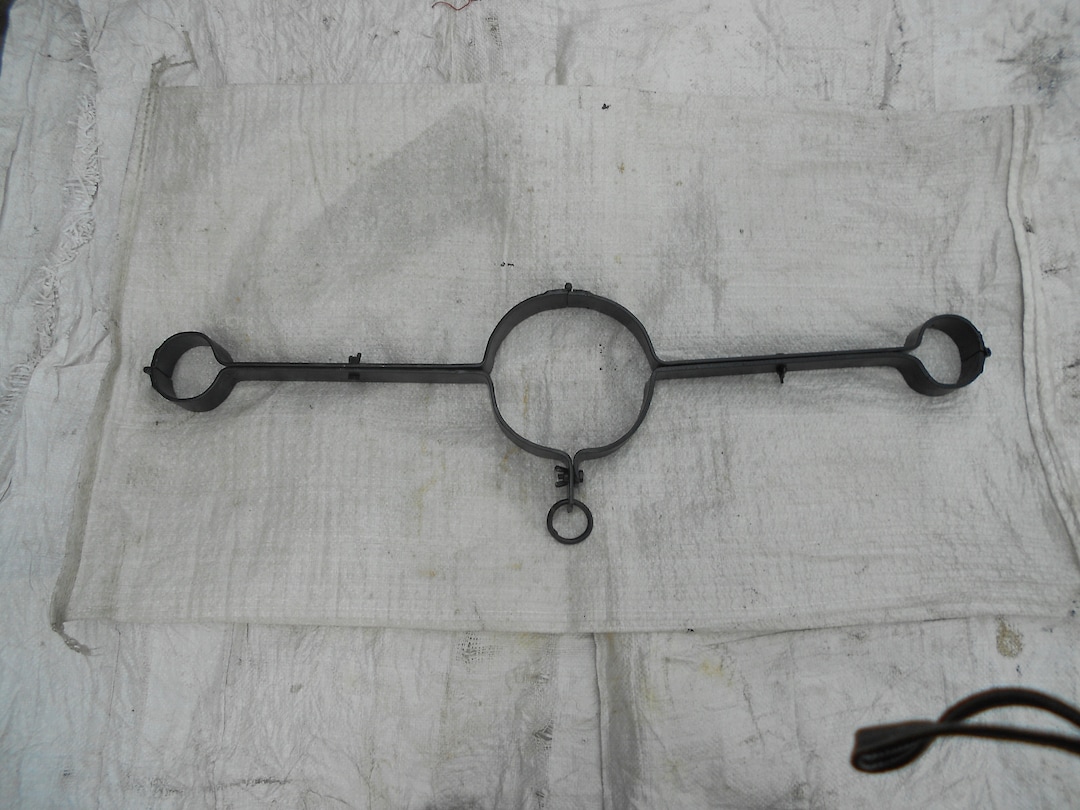 Handmade Steel Medieval Hand and Neck Cuff - Black Finish - Etsy