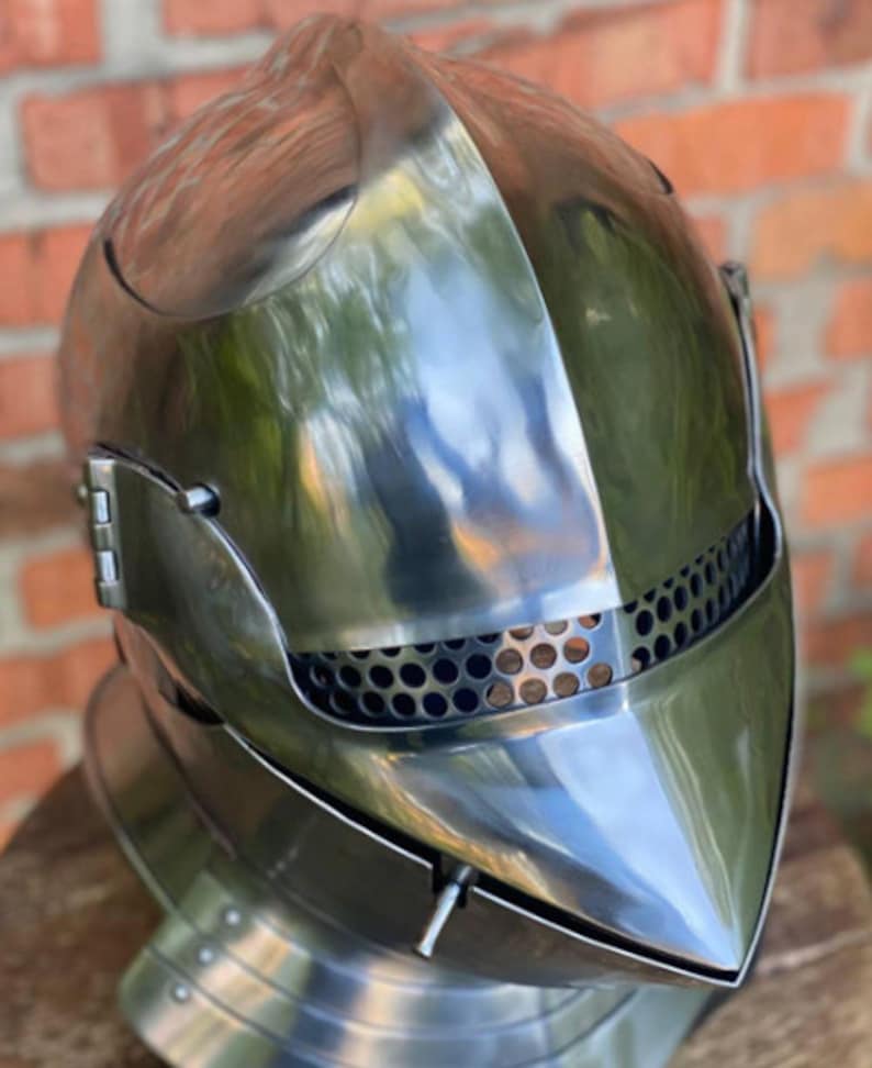 Armet Closed Close Helmet Medieval Armor Dark Souls Cosplay Fantasy ...