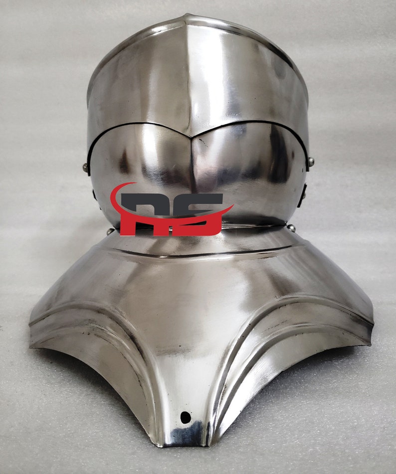 Medieval Knight Gorget With Foldable Gothic Gorget Armor, Neck Guard ...