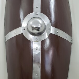 Norman Shield With Steel Cross Varnished Wooden Shield - Etsy