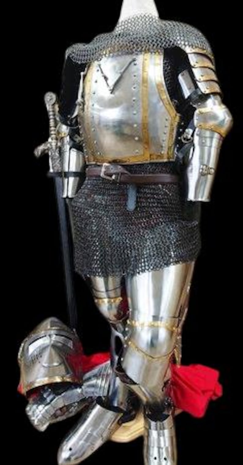 Medieval Full Body Armor of the XIV Century in Churburg Style With ...