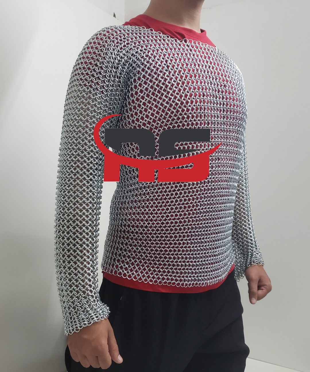 Chainmail Shirt: 9mm Butted Rings, 42-inch Chest Anodized Finish - Etsy